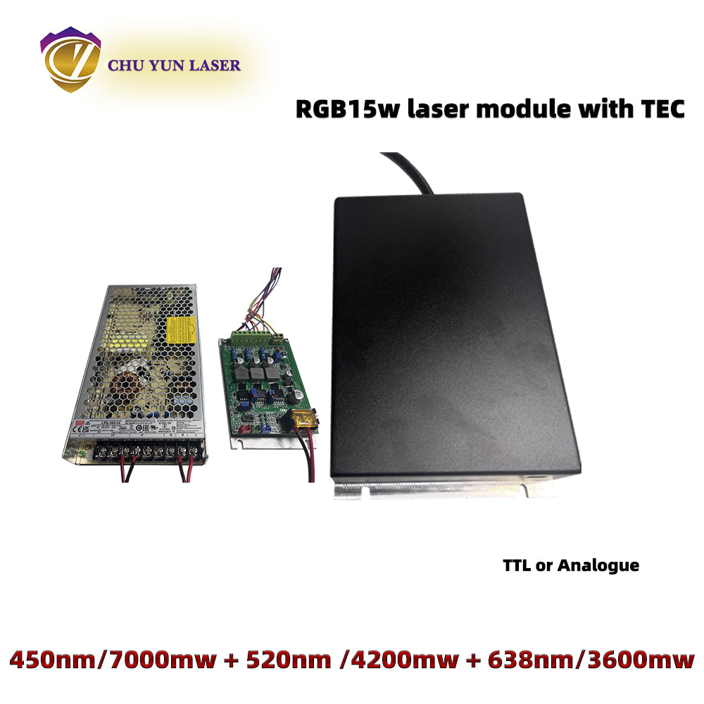 AC 110~230V rgb15w white laser module with ttl & analogue modulation ...